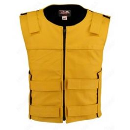 Men's Yellow Leather Vest